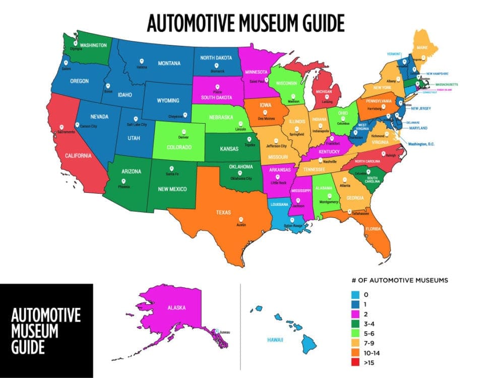 Automotive Museums By State - Automotive Museum Guide